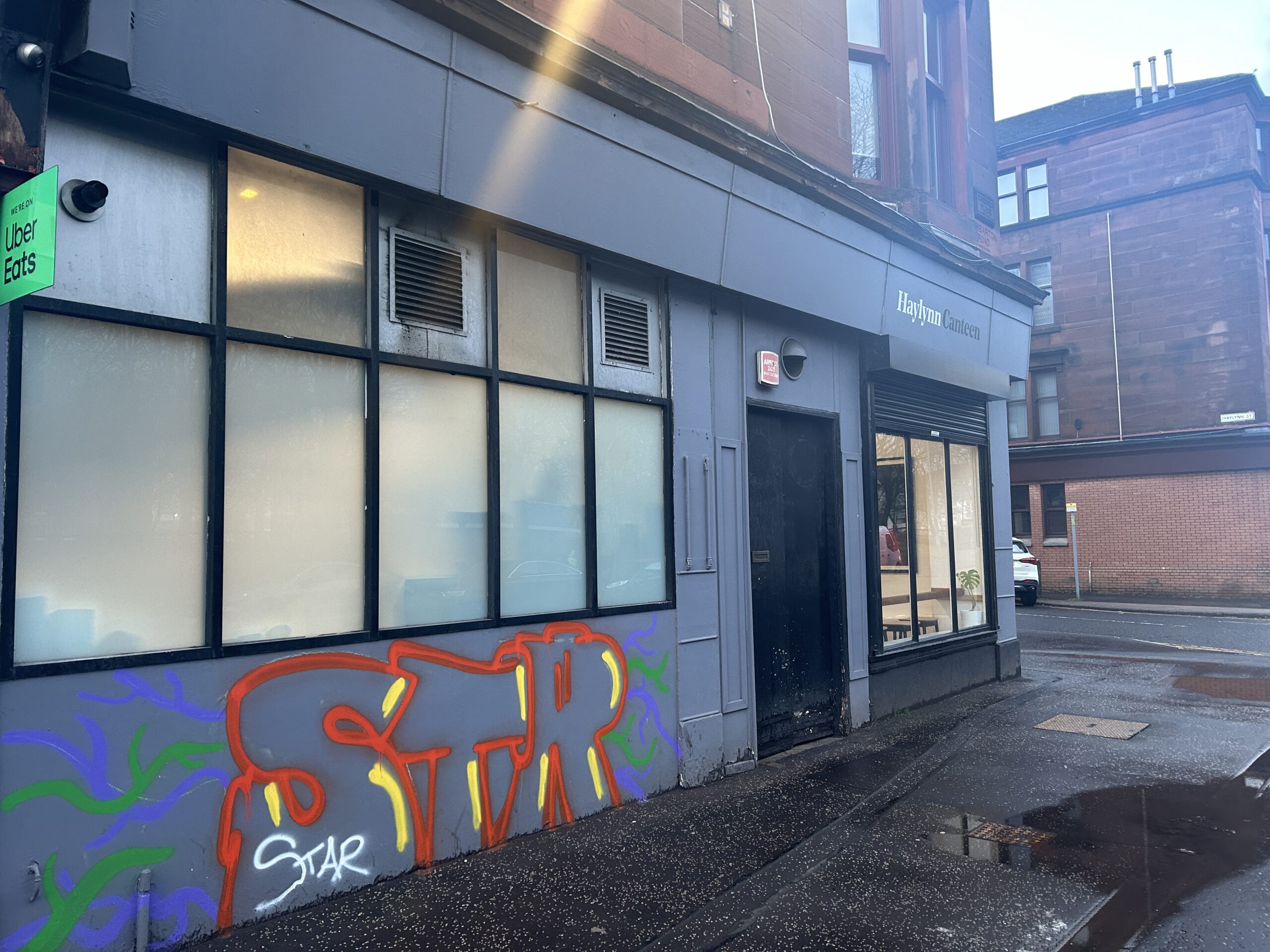 Glasgow cafe offers its walls to graffiti artists to create city’s ...